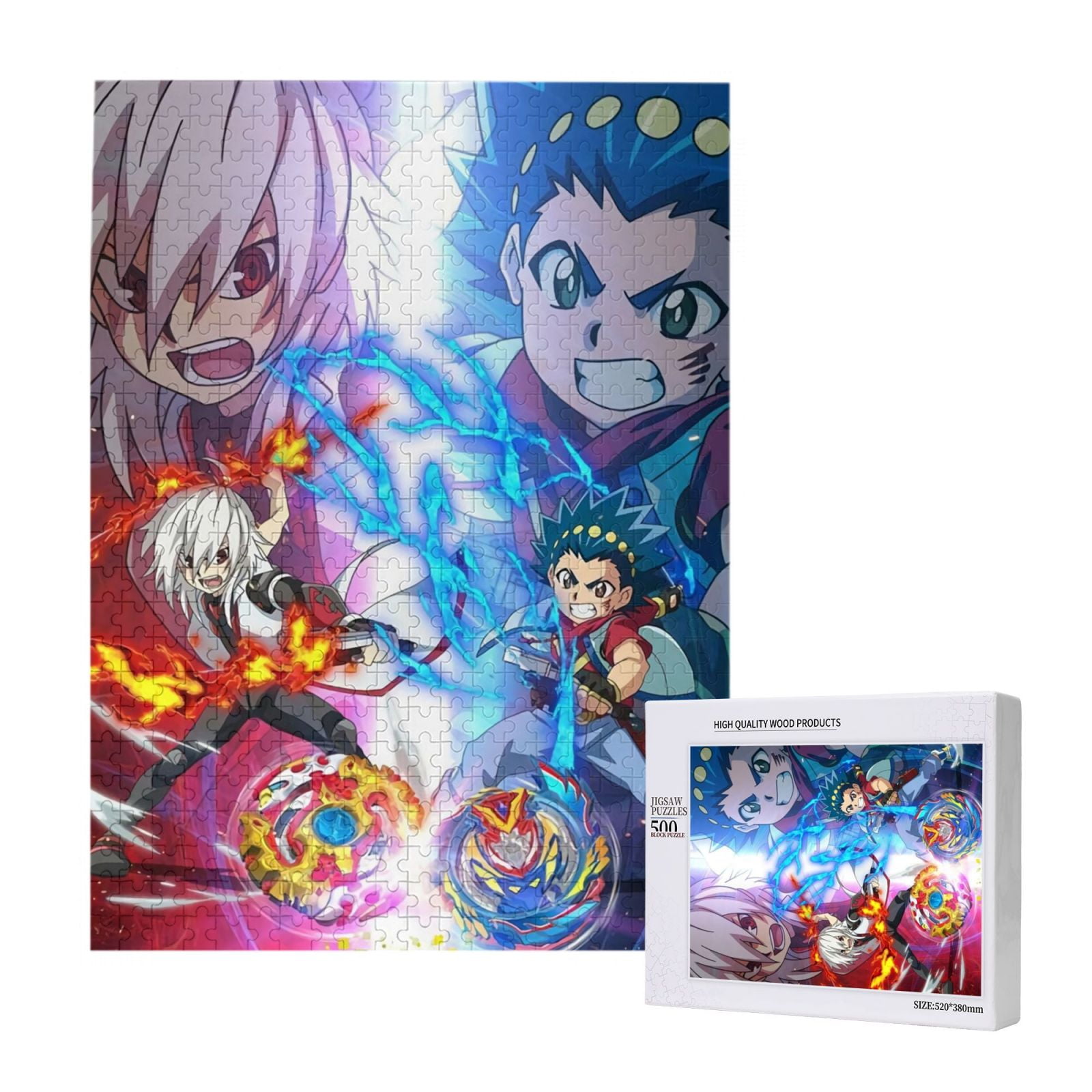 Beyblade Anime Puzzles Boys Girls Teens 300/500/1000 Piece Wooden ...