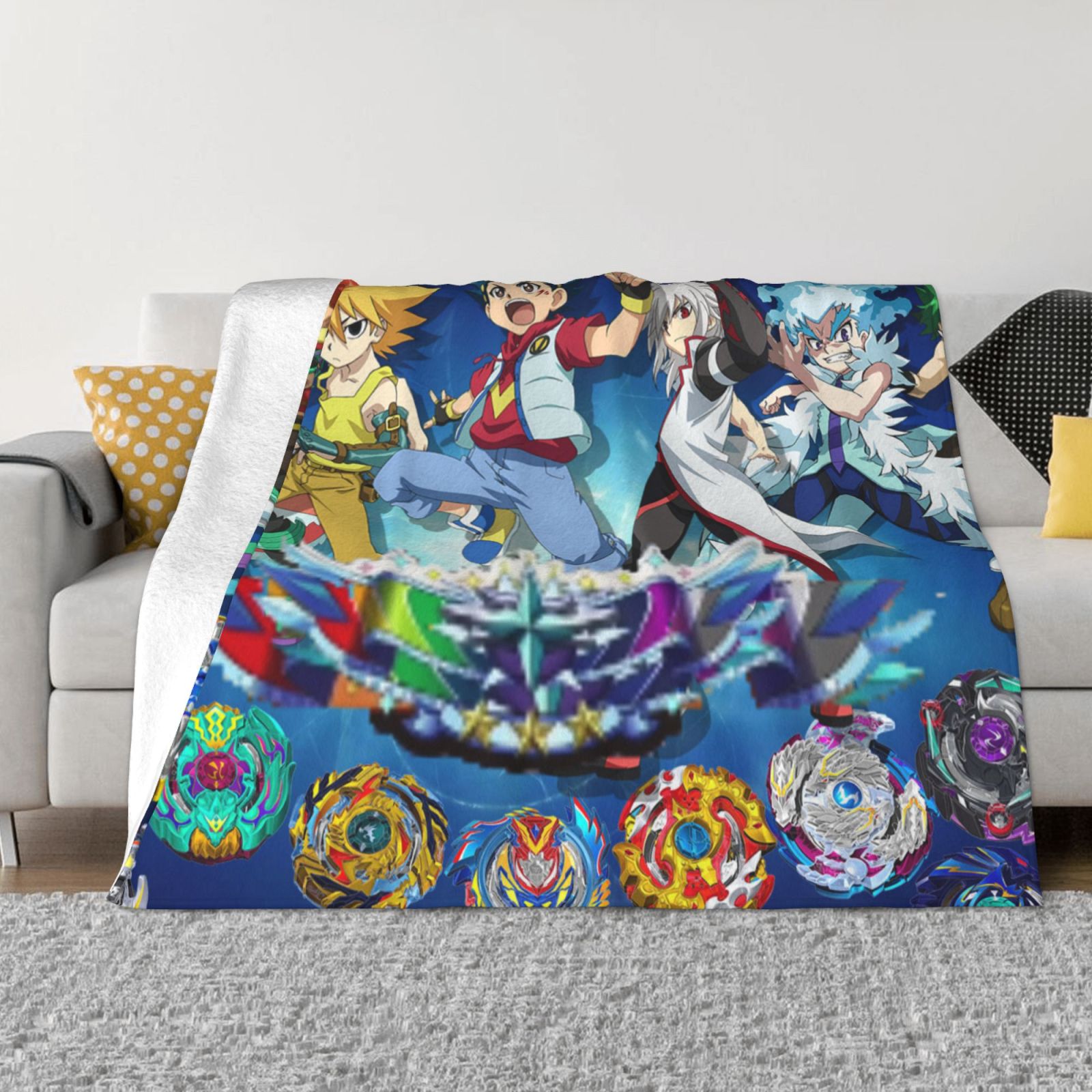 Beyblade Burst Anime Blanket Ultra-Soft Micro Fleece Flannel Blanket 40 ...