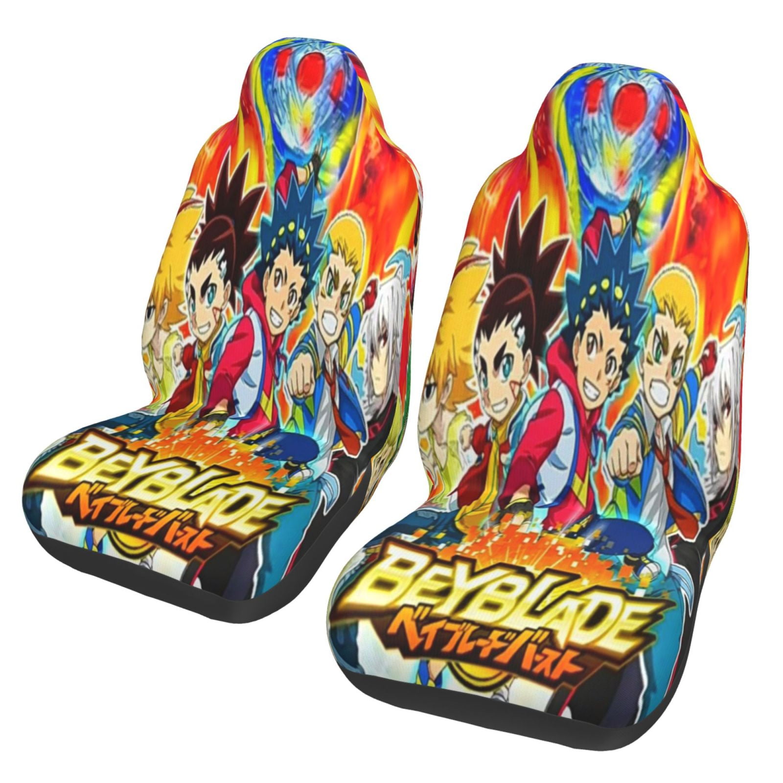 Beyblade Burst Car Seat Cover Front Seats Full Set of 2 Vehicle Seat ...