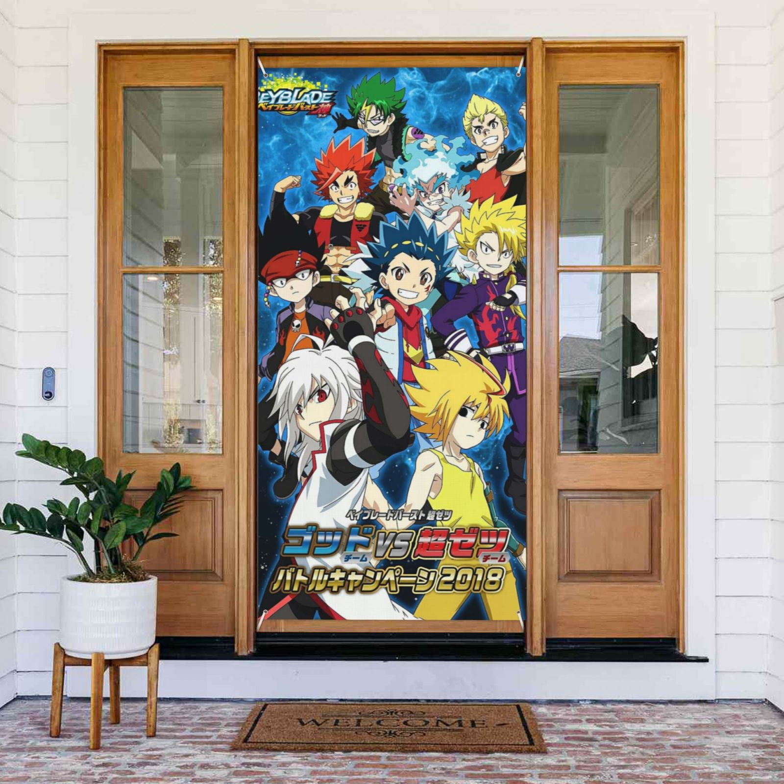 Beyblade Burst Characters Door Cover Decorated Banner Tapestry Home ...