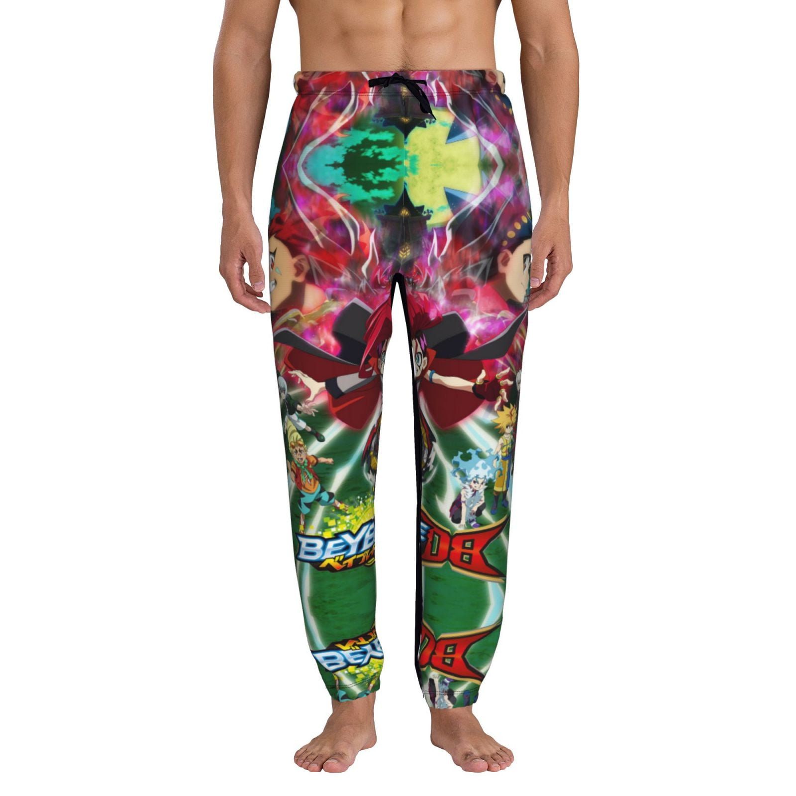 Beyblade Burst Front Print Sweatpants for Men Lightweight Sport Casual ...