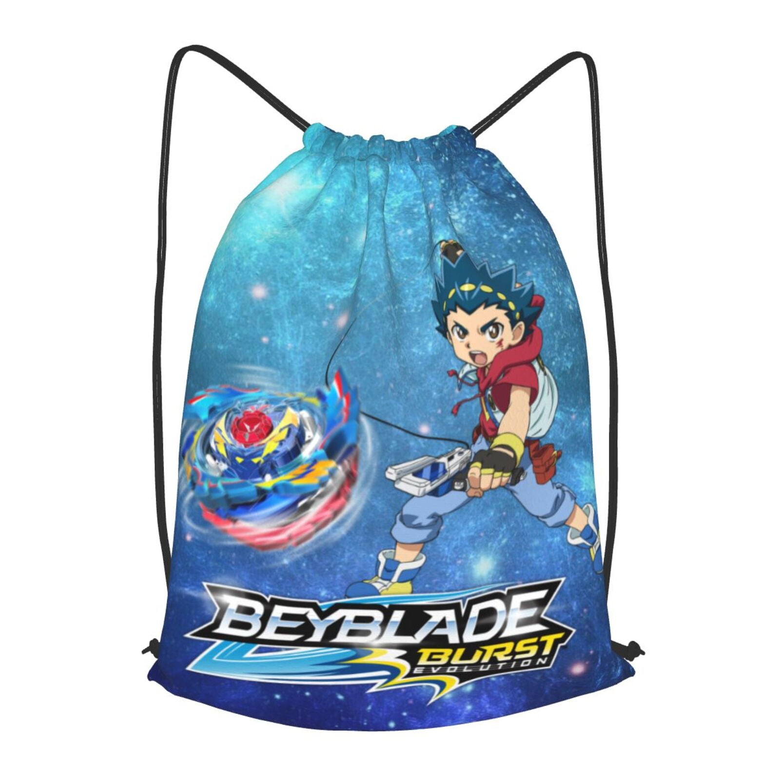 Beyblade Burst Logo Drawstring Bags Strap Pack Outdoor Gym Sport String ...
