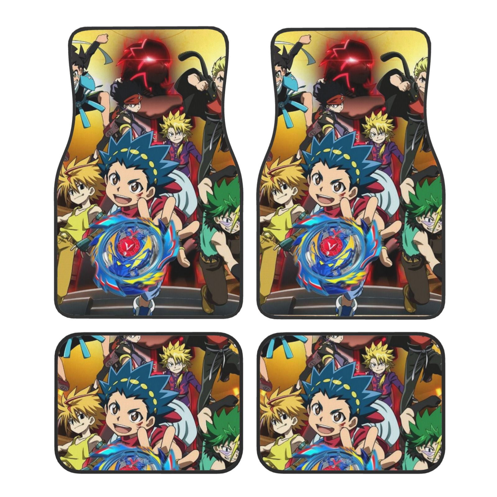 Beyblade Burst Poster Car Floor Mats 4-Piece Full Set Decor Front Rear ...