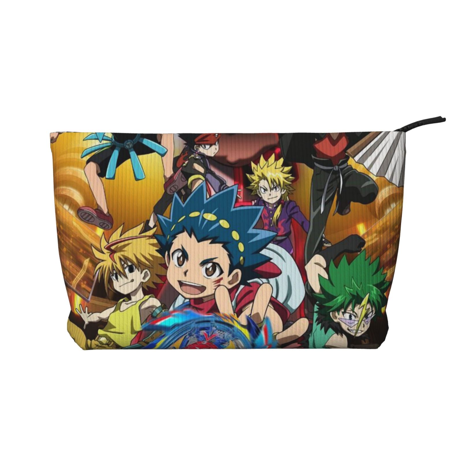Beyblade Burst Poster Corduroy Makeup Bag Organizer Cosmetic Bag Travel ...