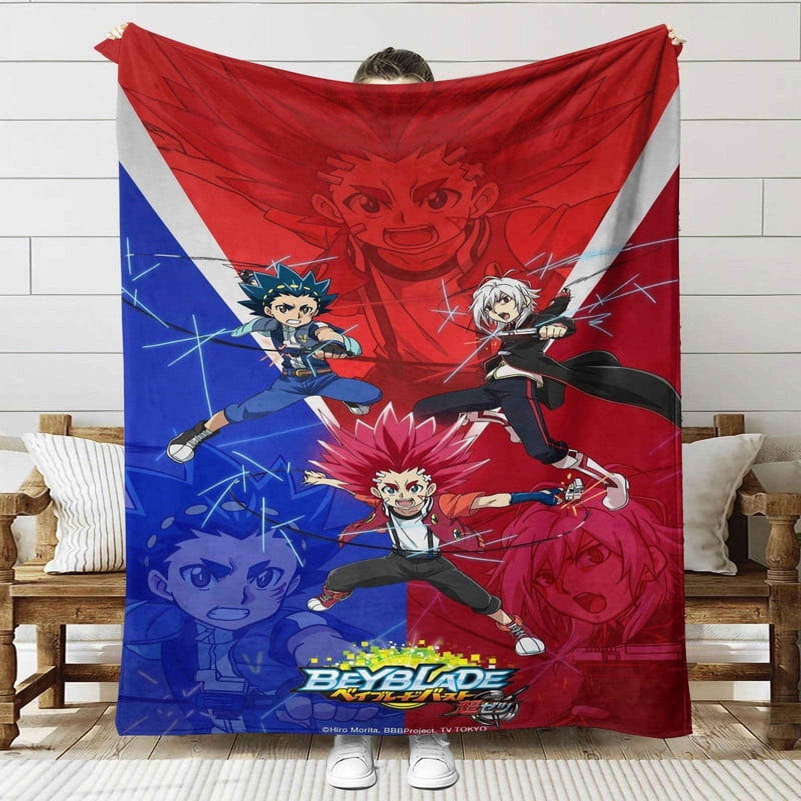 Beyblade Burst Throw Blanket Gifts for Fans Lover Girls Boys Women ...