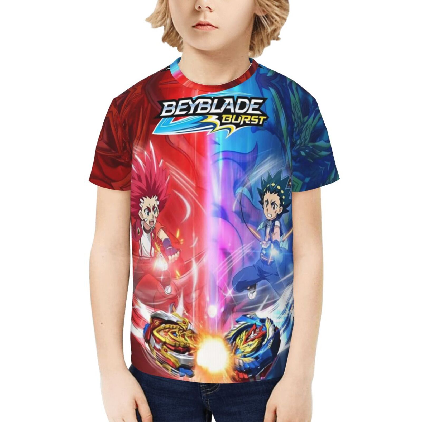 Beyblade Burst Turbo Teenage T-Shirt Kids Shirts Summer Round Neck ...
