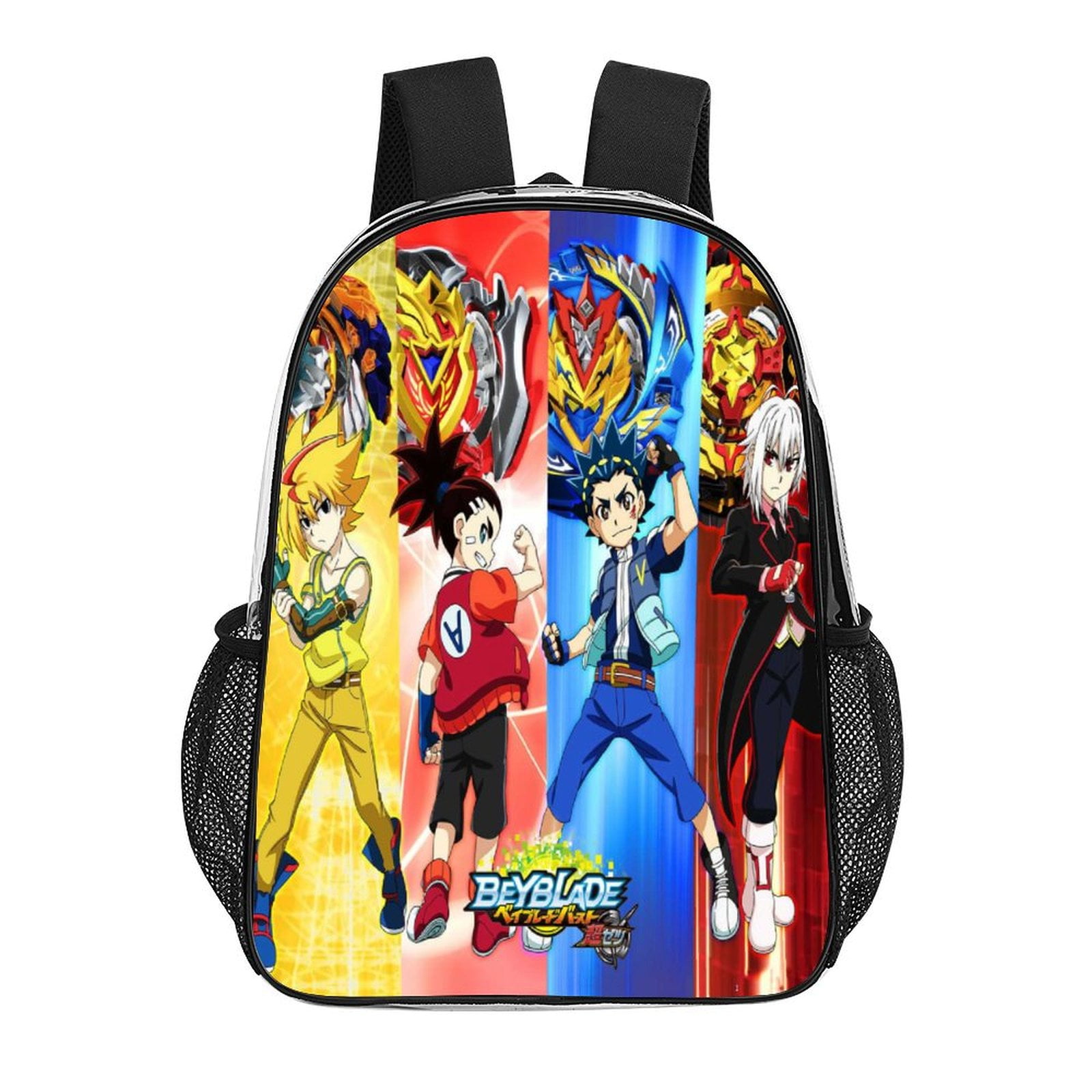 Beyblade Burst Turbo Transparent Bag Backpack 17 Inch Mesh Shoulder ...