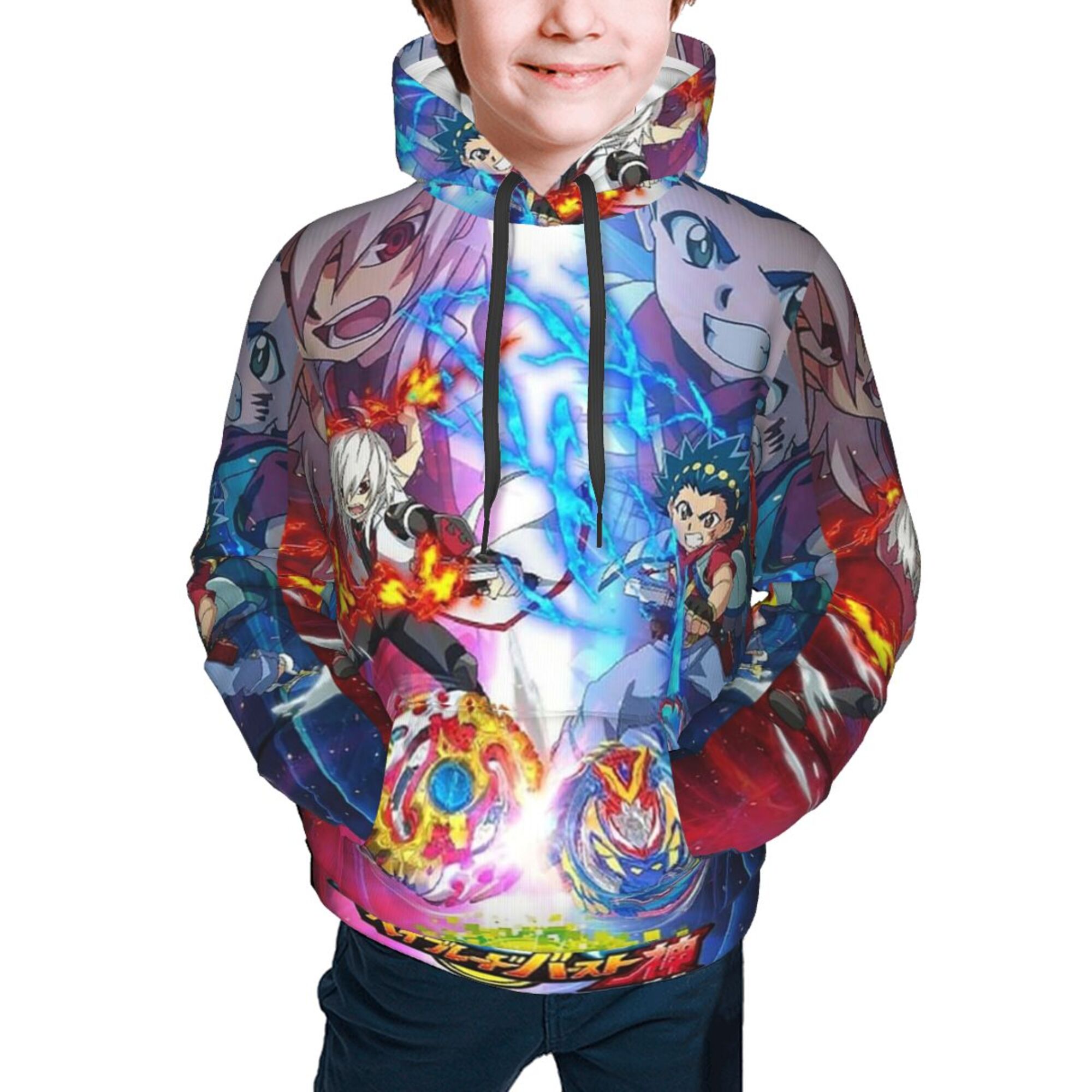 Beyblade Burst Turbo Youth Hooded Sweatshirts Long Sleeve Casual ...