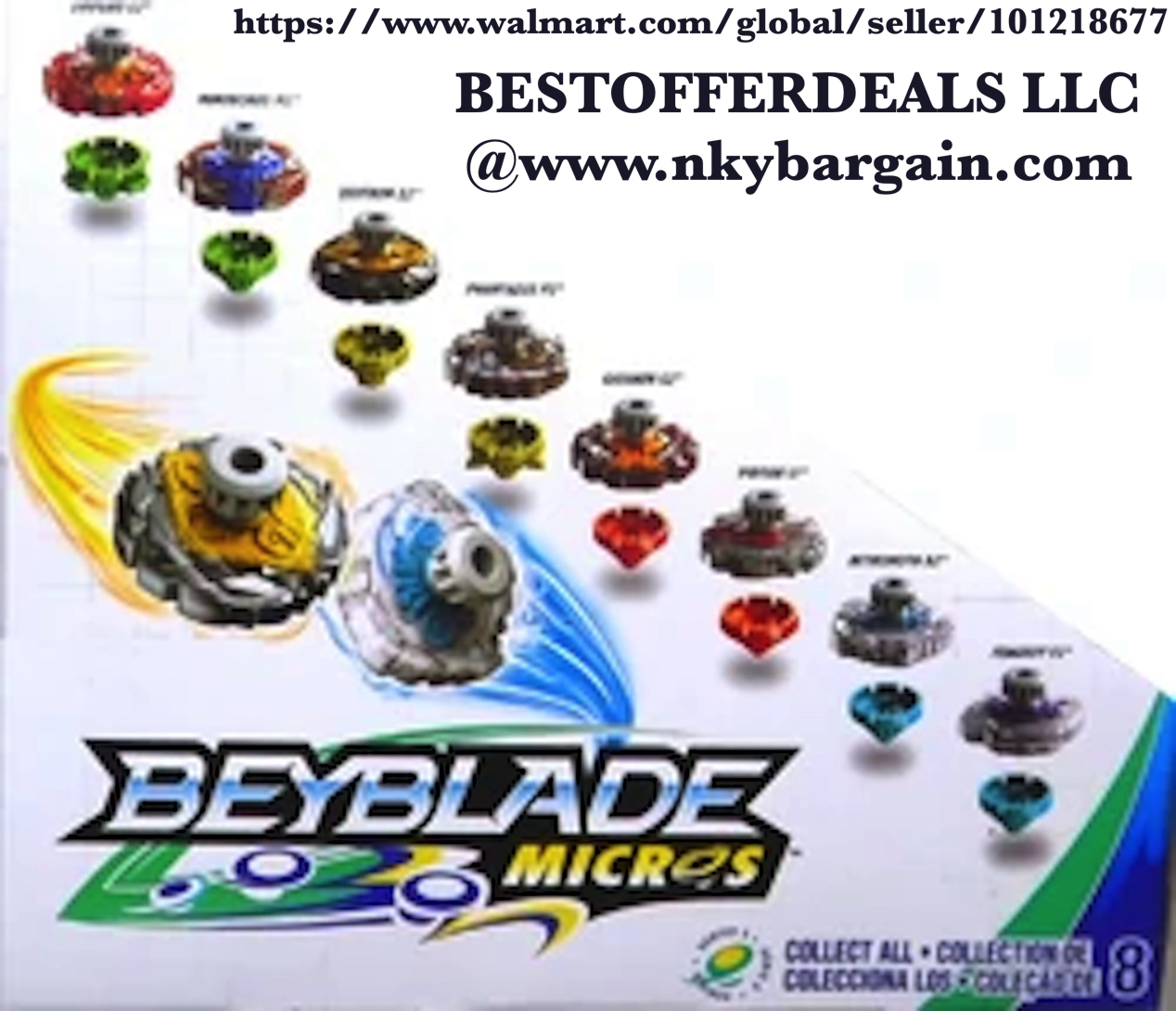Beyblade Micros Series 3 Collectible Miniature Spinning Top & Tip with ...