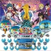 Zhouqianger Beyblade Party Supplies, Balloons, Plates, Cake Topper, 5x2 ...