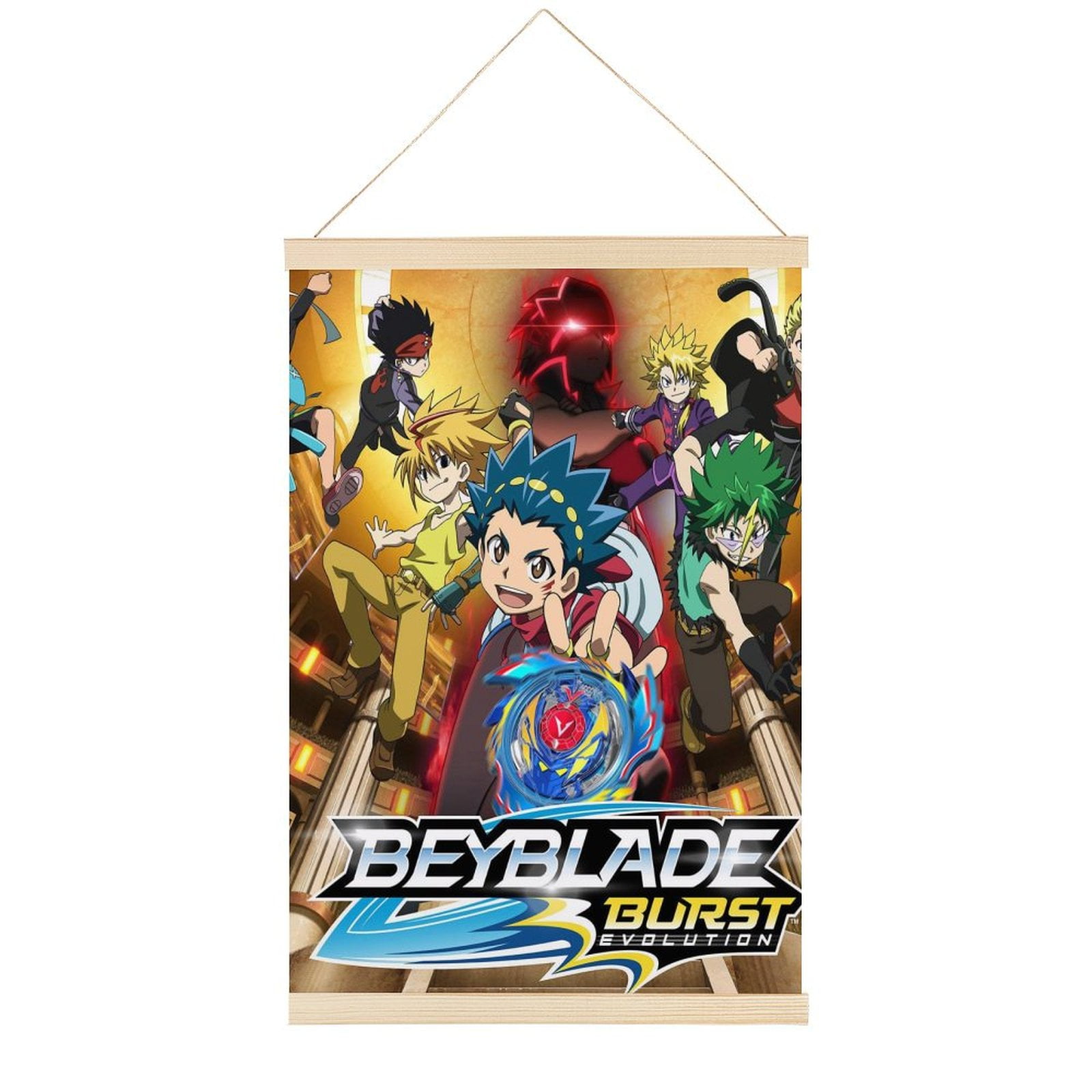 Beyblade Poster, Wooden Magnet Suction Frame Hanging Painting, Wall ...