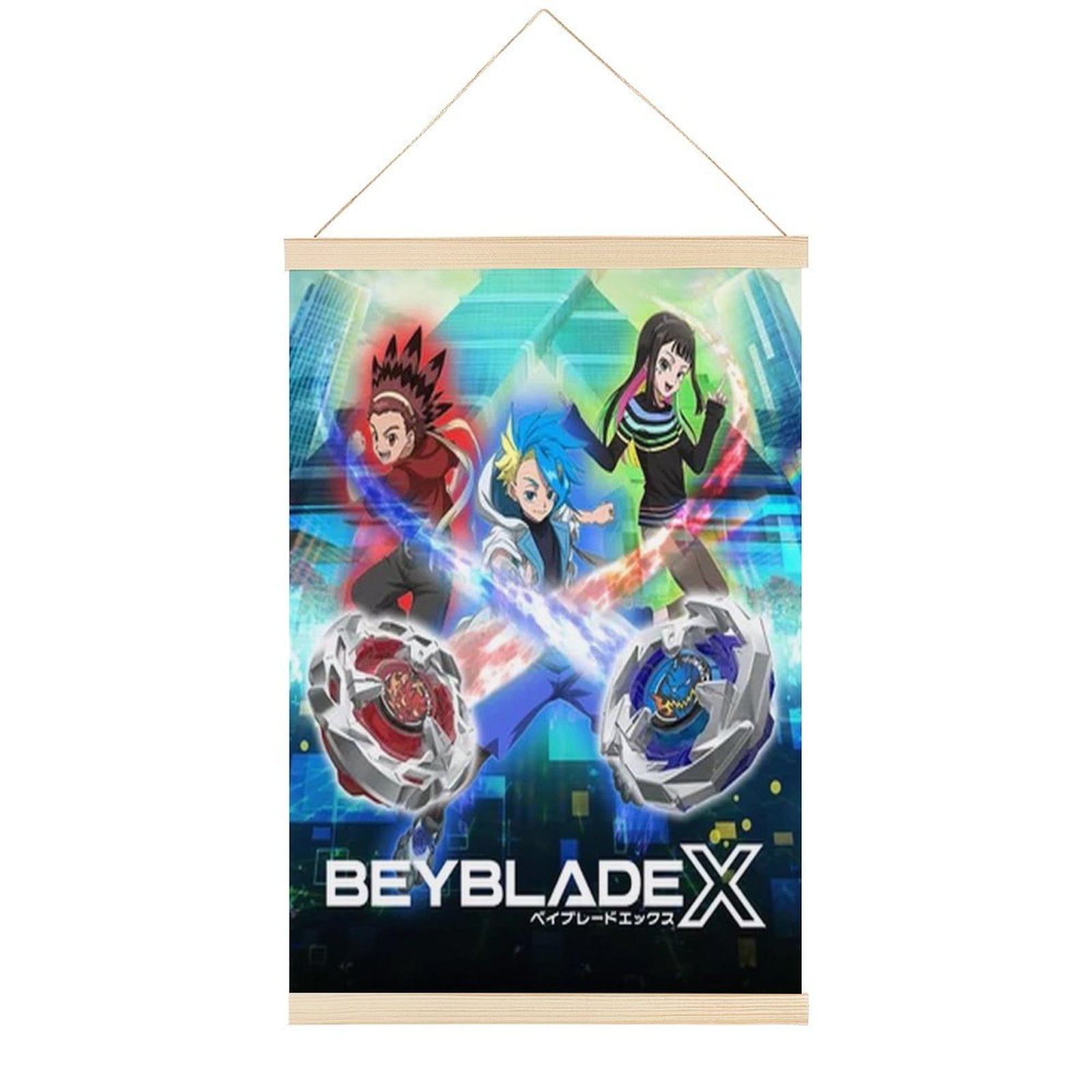 Beyblade Poster, Wooden Magnet Suction Frame Hanging Painting, Wall ...