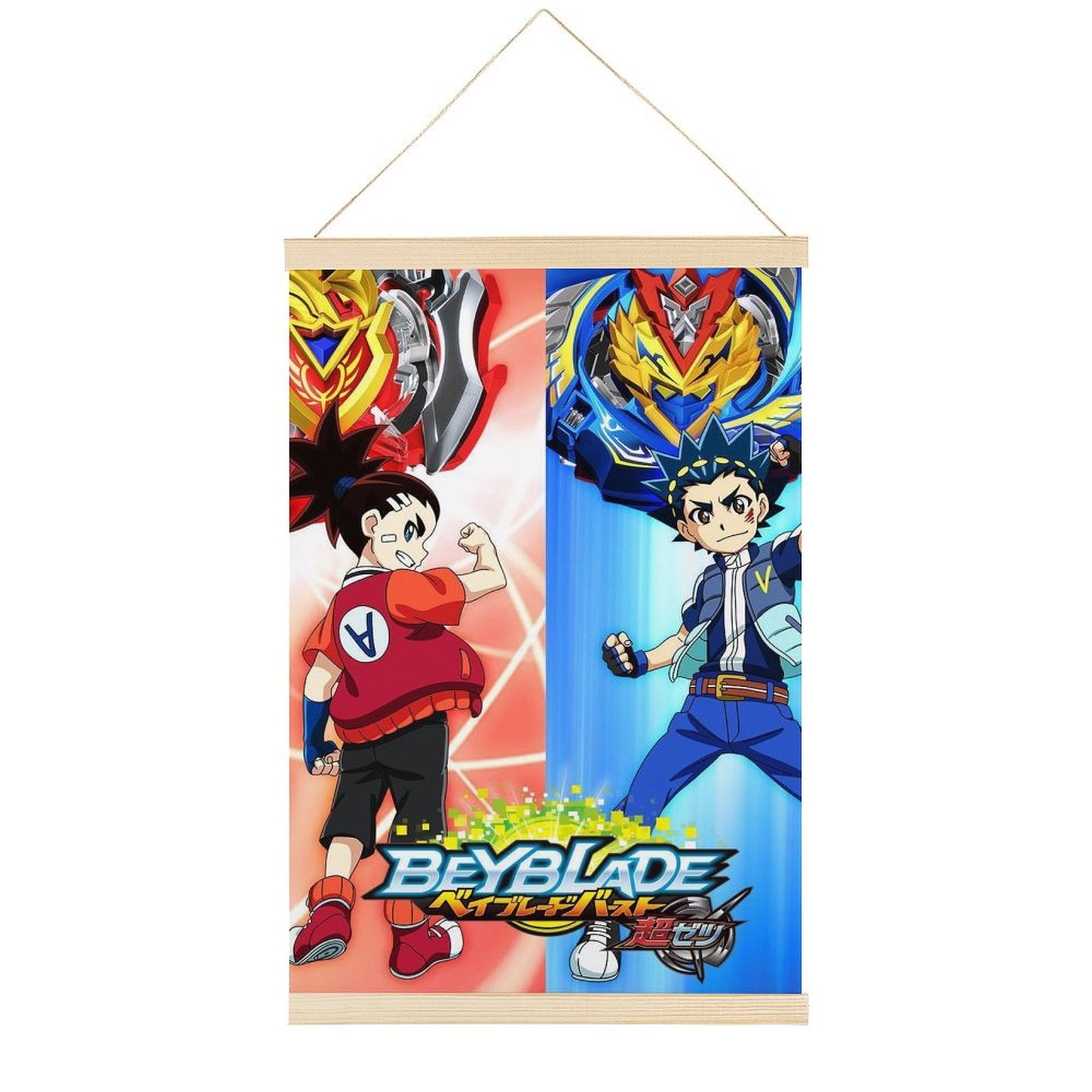 Beyblade Poster, Wooden Magnet Suction Frame Hanging Painting, Wall ...