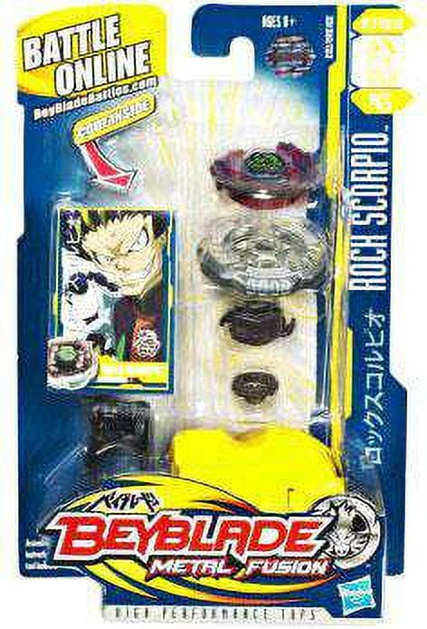 Beyblade Rock Scorpio Customizable Spinning Top with Assembly Tool and ...