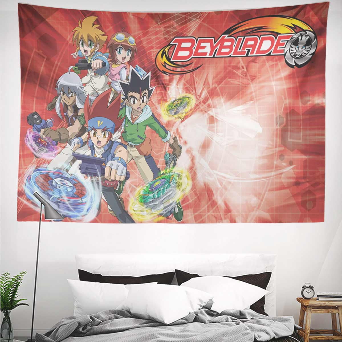 Beyblade Tapestry Gift Wall Hanging Backdrop for Room Bedroom Girls ...