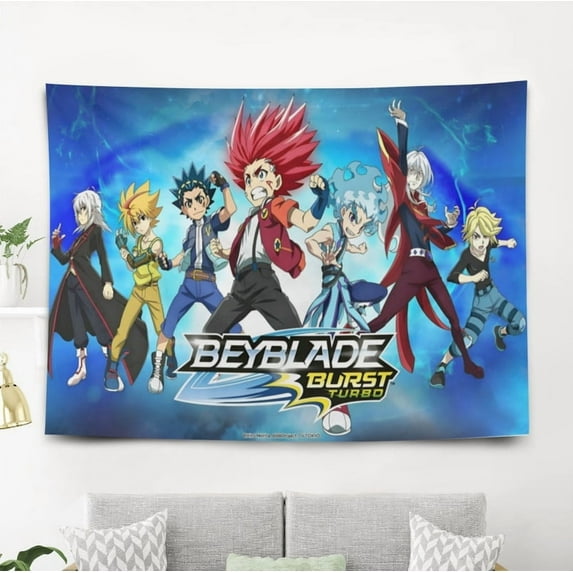 Beyblade Tapestry Gift Wall Hanging Backdrop for Room Bedroom Girls or ...