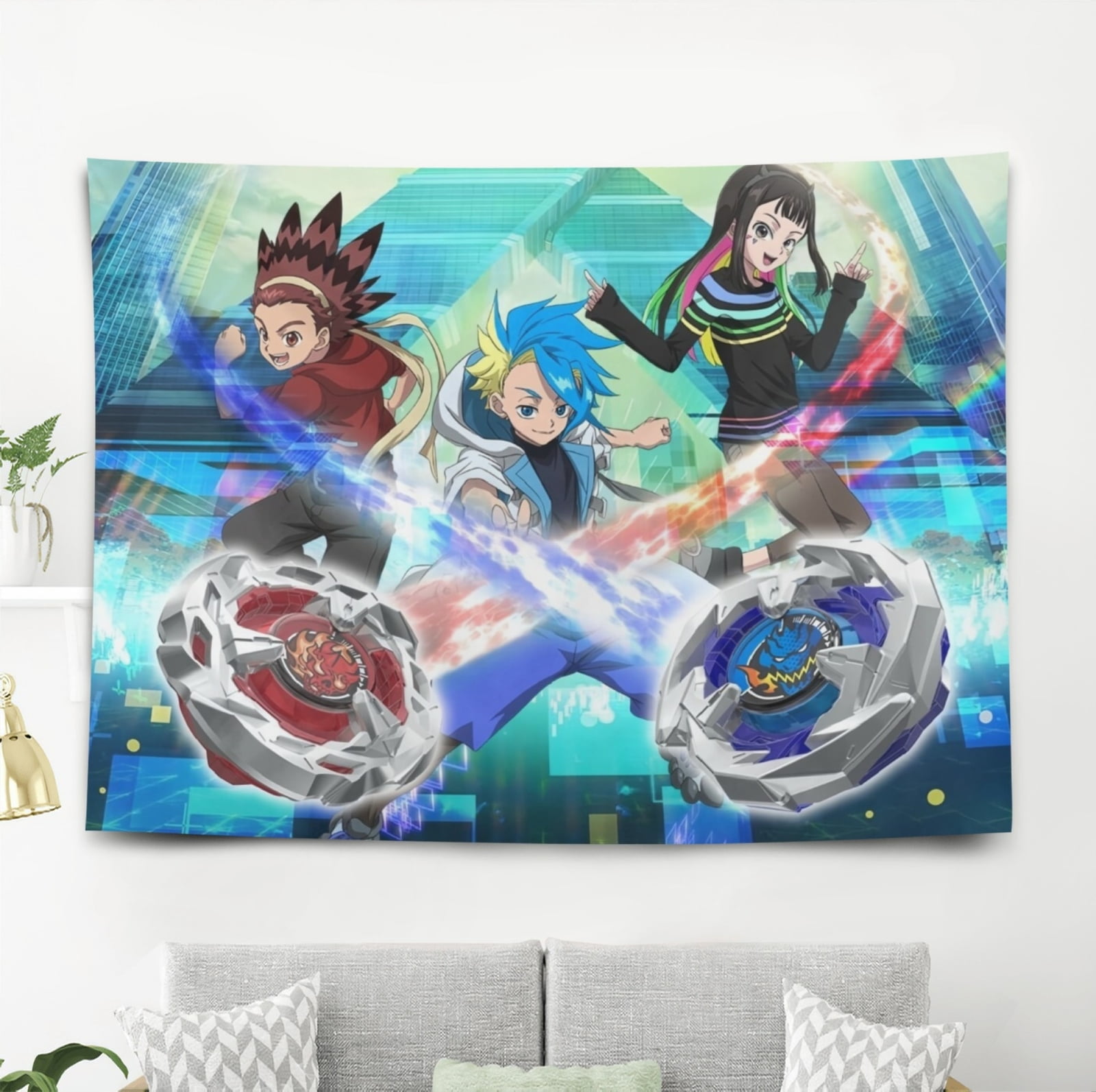 Beyblade Wall Tapestry Wall Hanging for BedroomHome Decor7x5ft 5x3ft ...