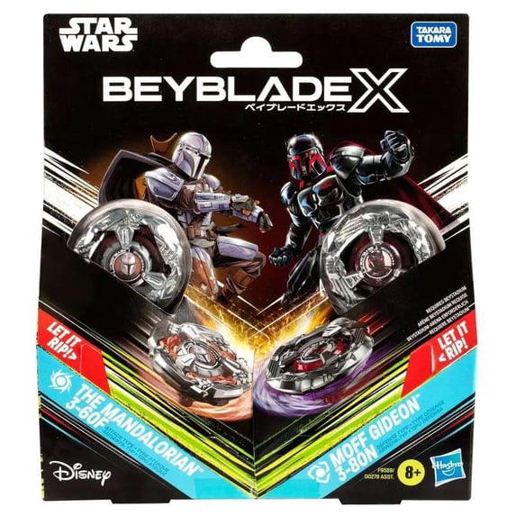 Hasbro, Beyblade X Star Wars Attack & Defense Top Set, 3-60F & 3-80N ...