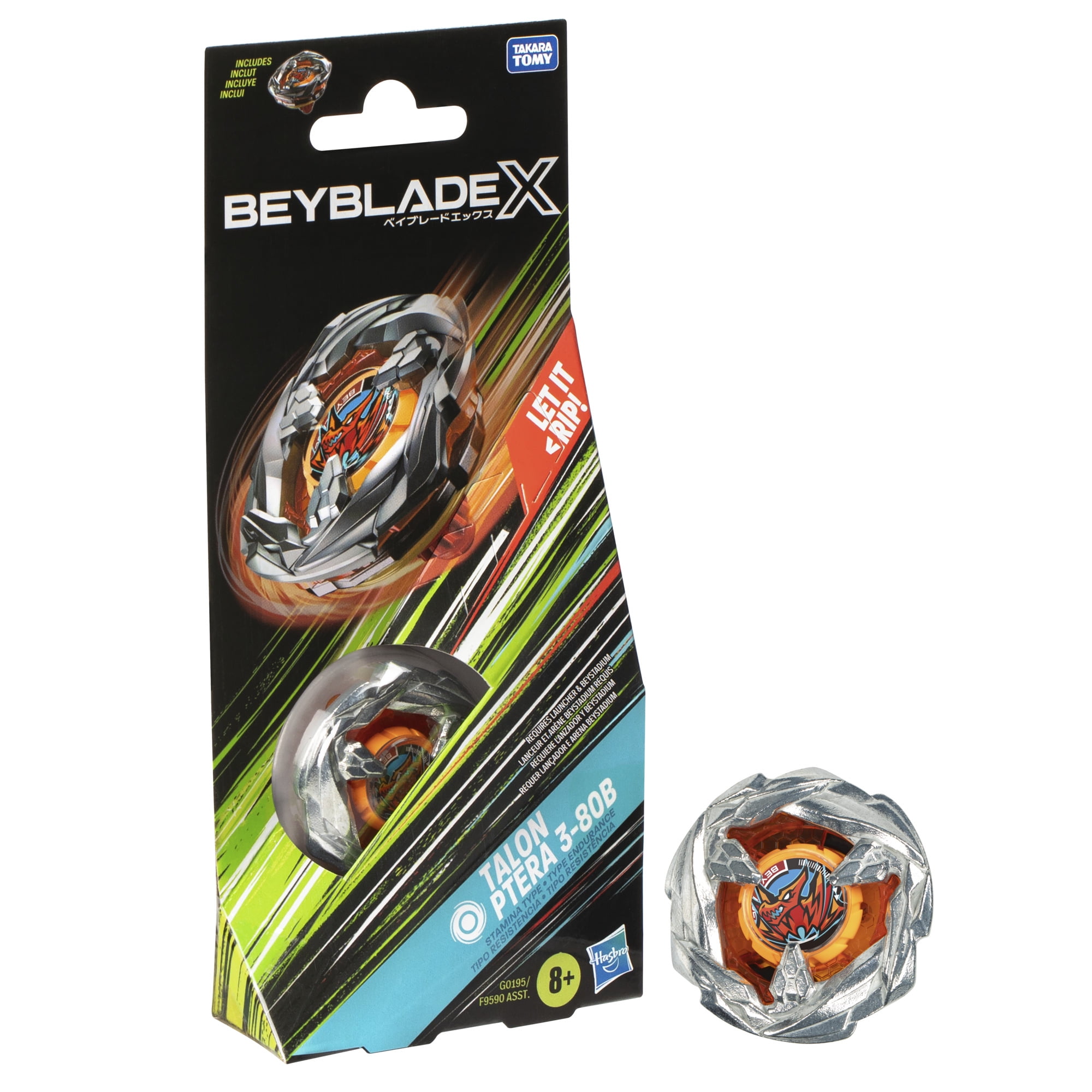 Beyblade X Talon Ptera 3-80B Booster Pack Set with Stamina Type ...
