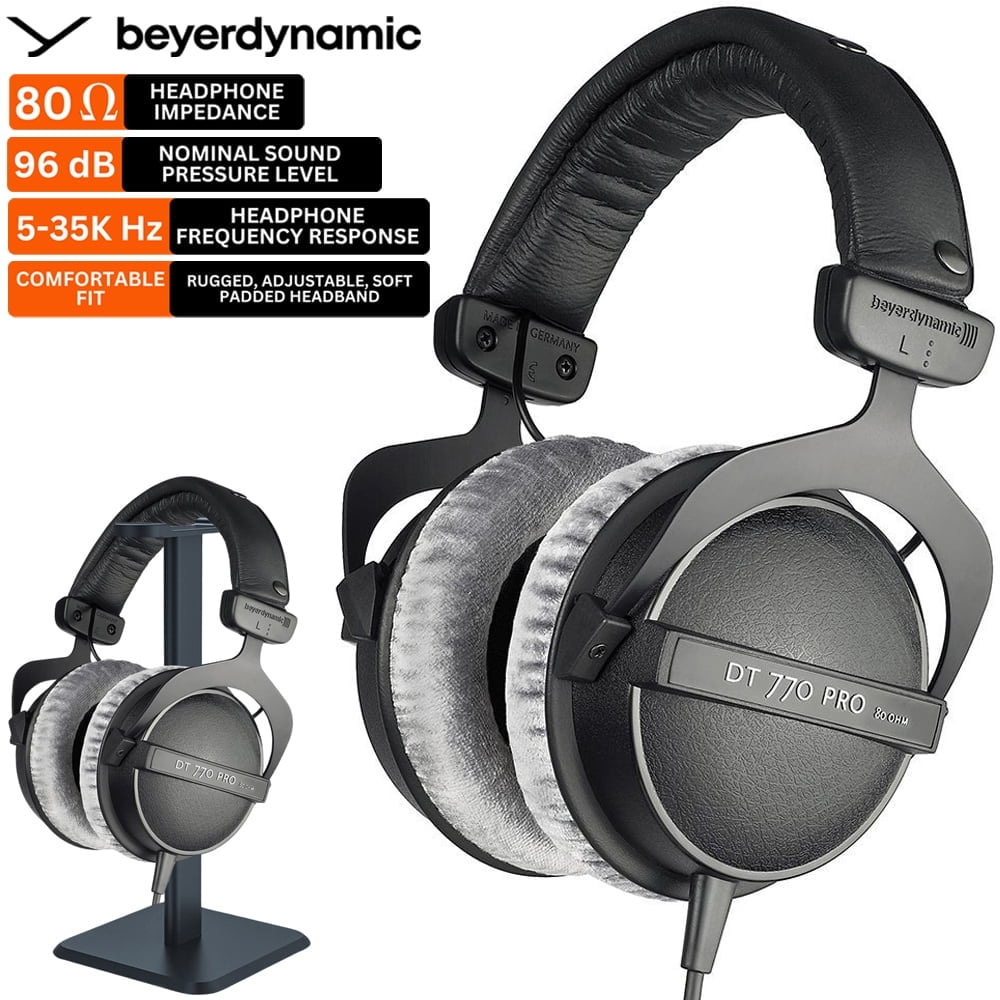 BeyerDynamic 474746 DT 770 PRO Closed Dynamic Studio Headphones, 80 ...