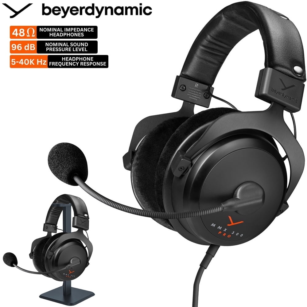 BeyerDynamic 730670 MMX 300 PRO Closed Back Gaming Headset for PC and ...