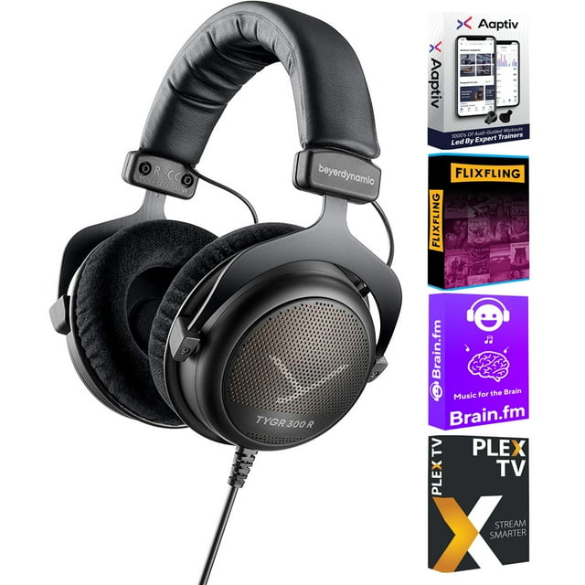 BeyerDynamic 733016 TYGR 300R Open-Back Gaming Headphones Bundle with ...
