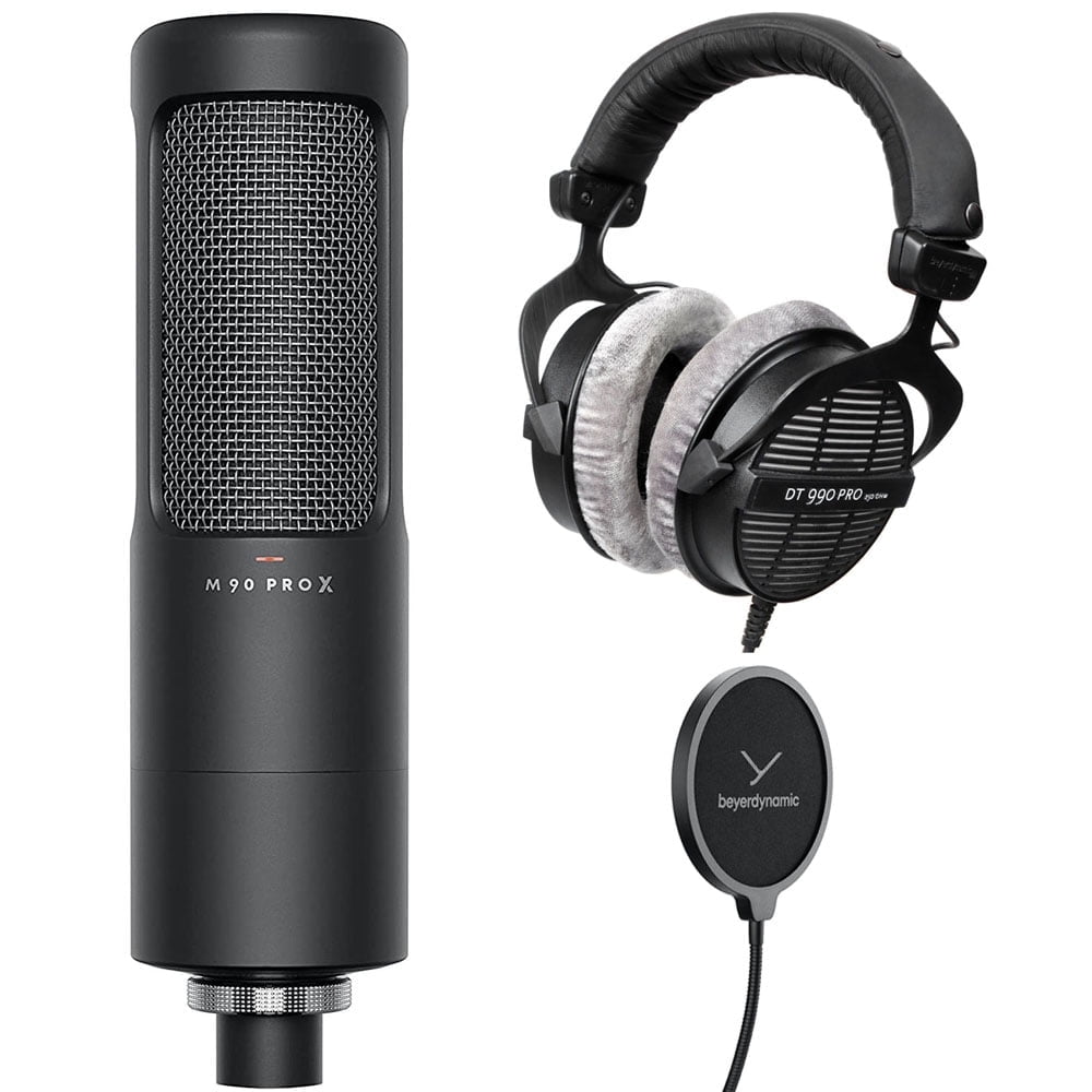 BeyerDynamic M 90 PRO X Side-Addressed Condenser Microphone with DT 990 ...