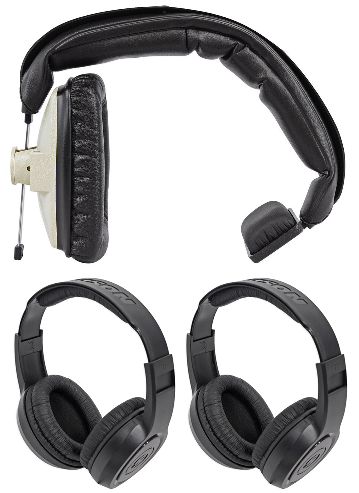 Beyerdynamic DT-102-16 OHM-GREY Single Ear Headphones+(2) Headphones ...