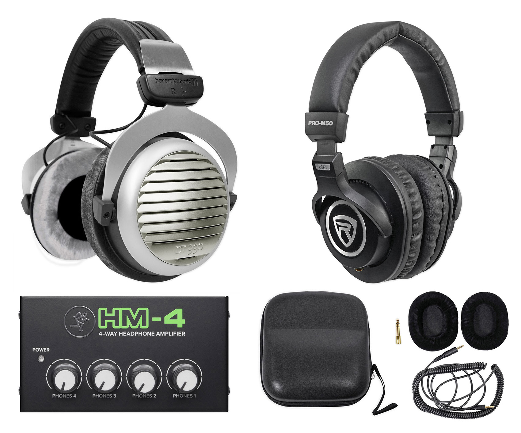 Beyerdynamic DT 990 Premium 250 Ohm Headphones Bundle with Mackie ...