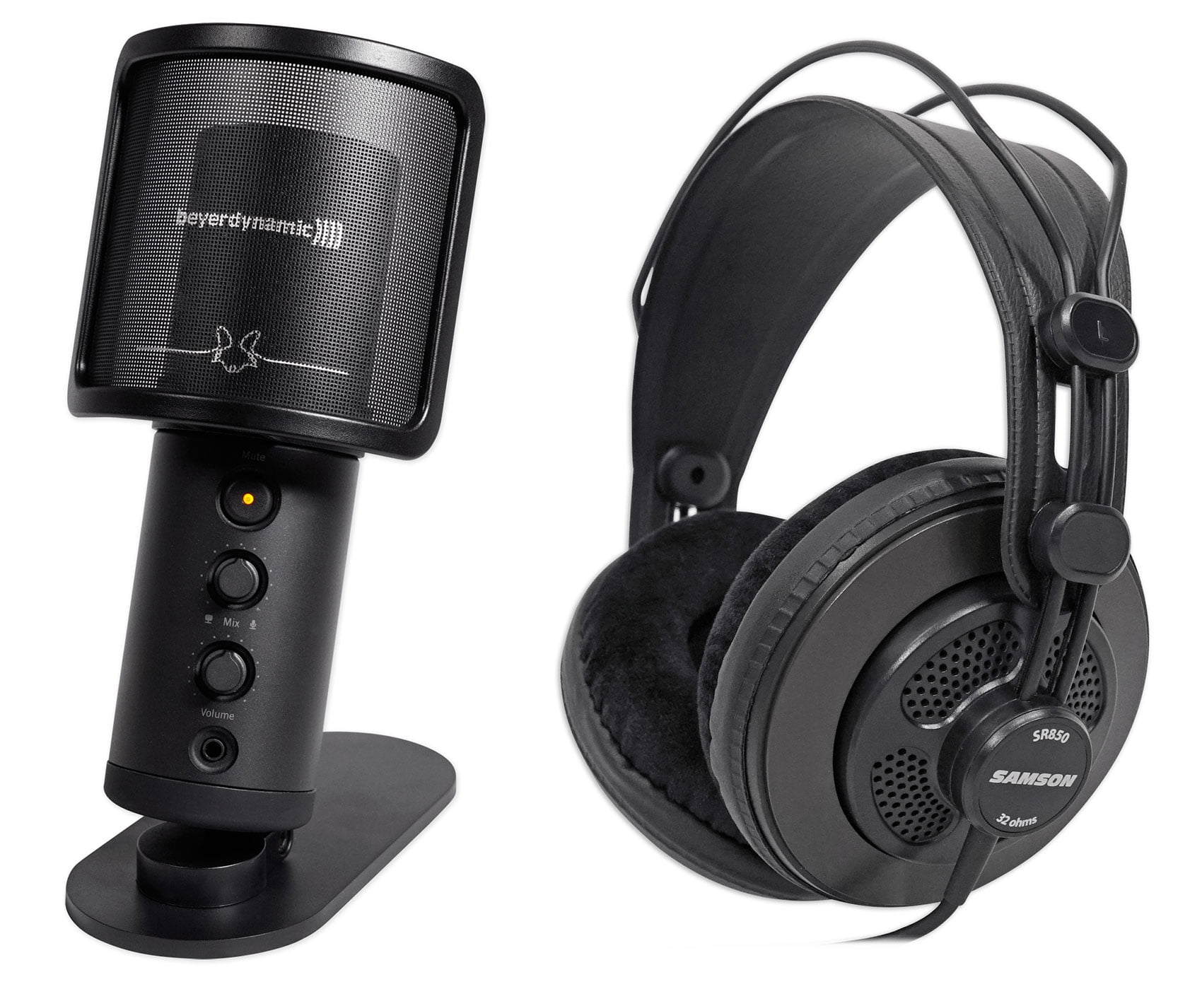 Beyerdynamic FOX Recording USB Podcast Microphone Mic+Stand+Samson ...