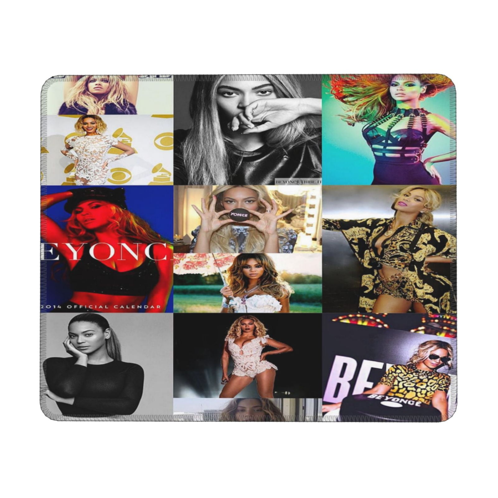Beyon-,c Mouse Pad Square Stitched Edges Non-Slip Rubber Washable ...