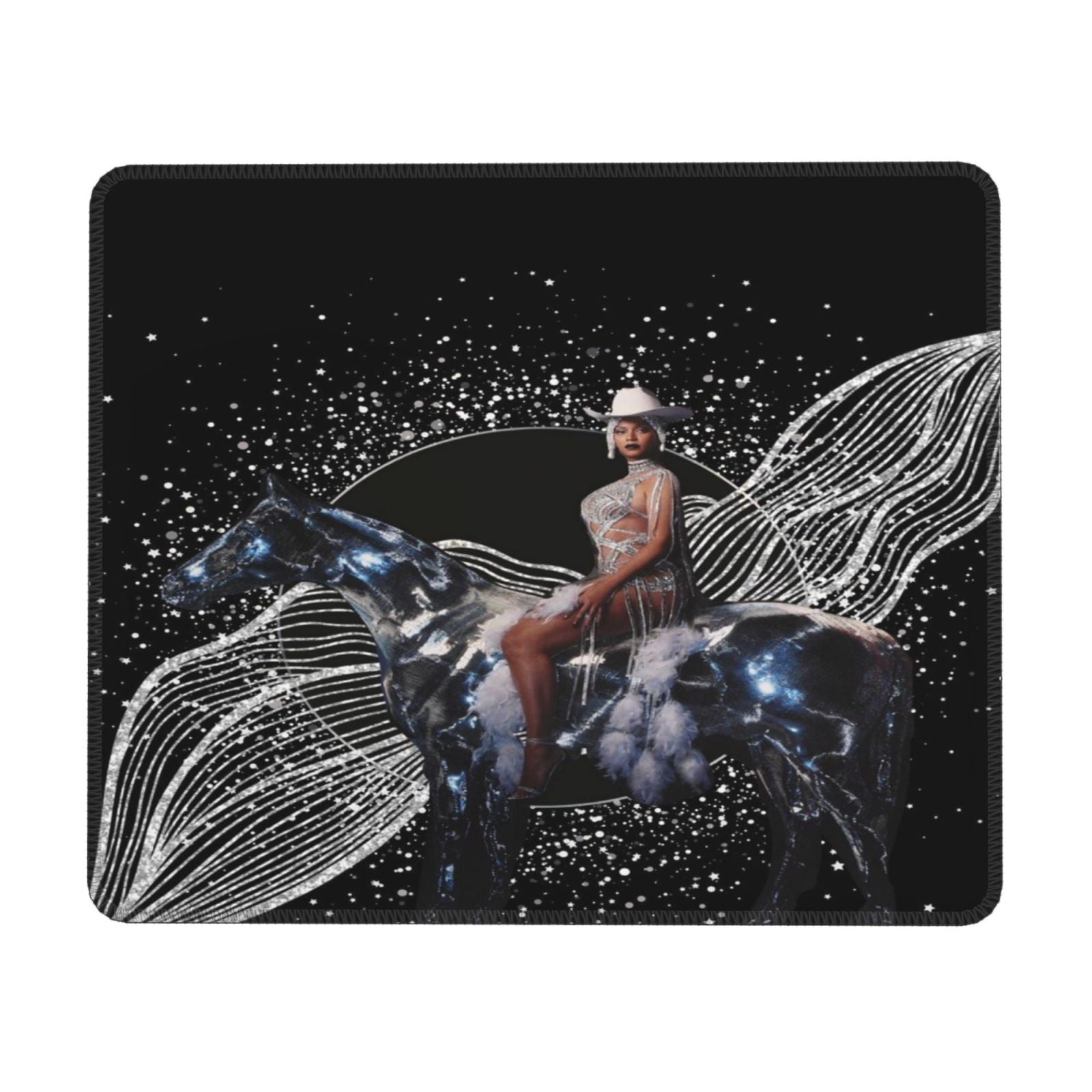 Beyon-,c Mouse Pad Square Stitched Edges Non-Slip Rubber Washable ...