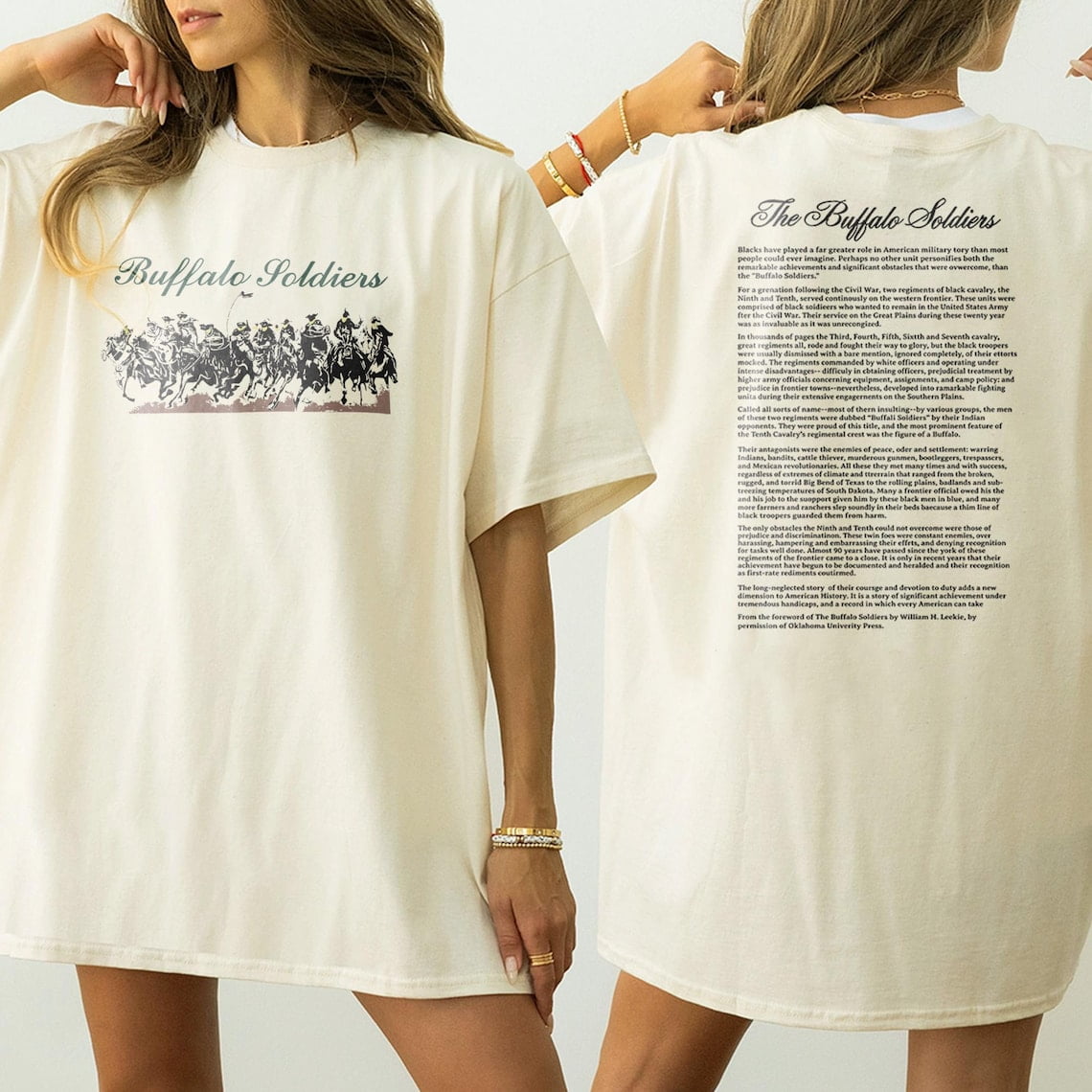 Beyoncé Buffalo Soldiers Two-Sided Graphic Tee, Cowboy Carter Act II ...