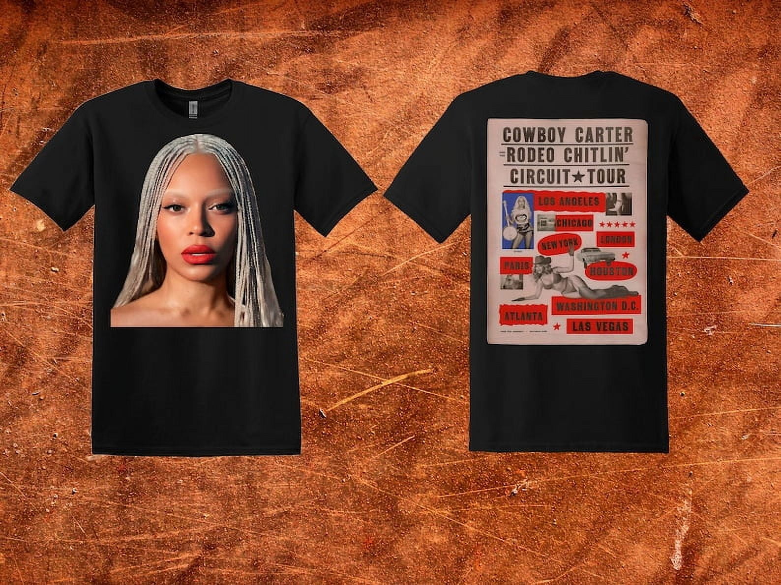 Beyoncé 'Cowboy Carter' Rodeo Chitlin' Circuit Tour 2 Sided T-Shirt ...