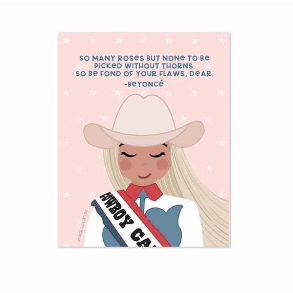 Beyoncé Cowboy Carter Wall Art - Positive Affirmation Music Poster ...