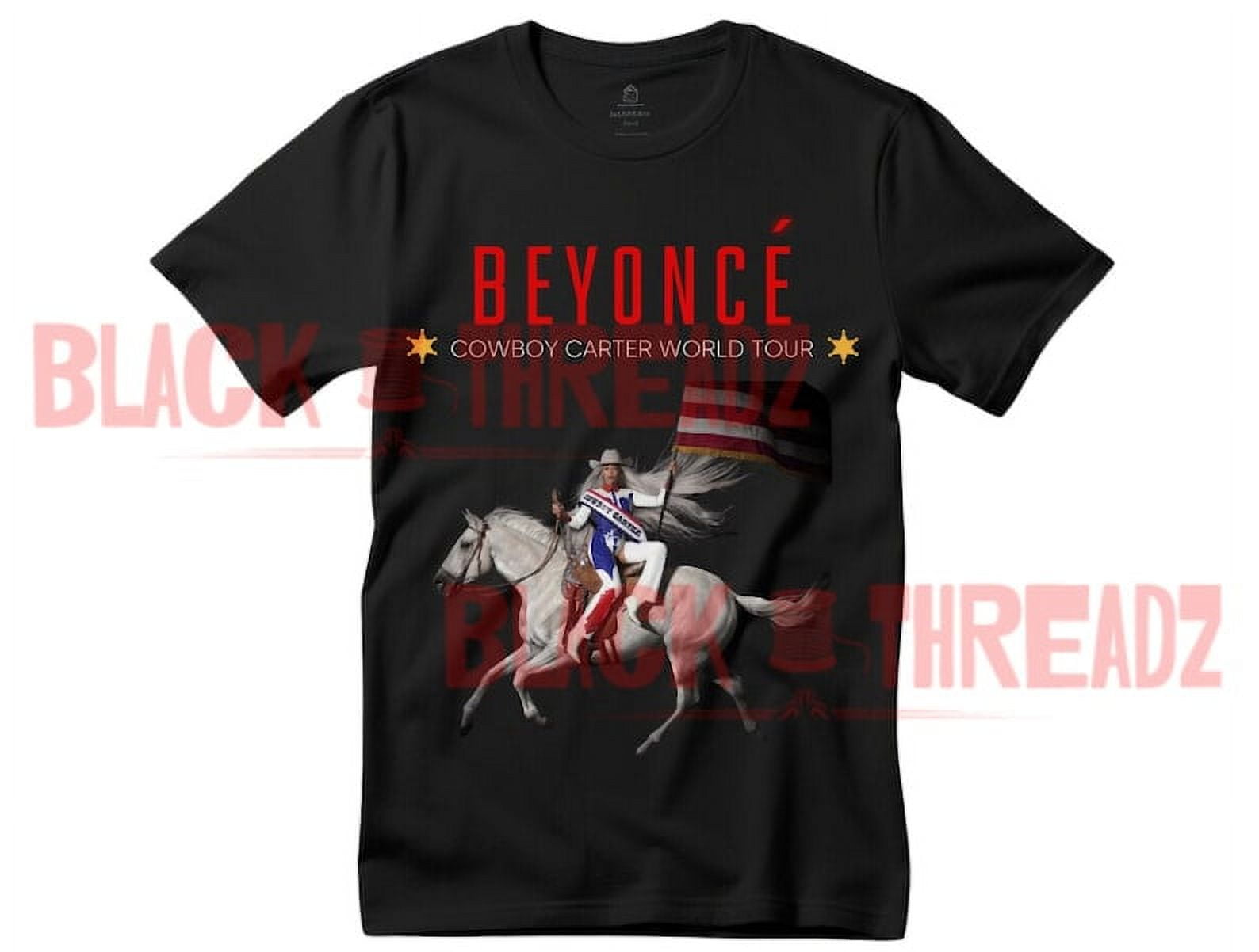 BeyoncÃ© Cowboy Carter World Tour Concert Shirt - Black Tee for ...