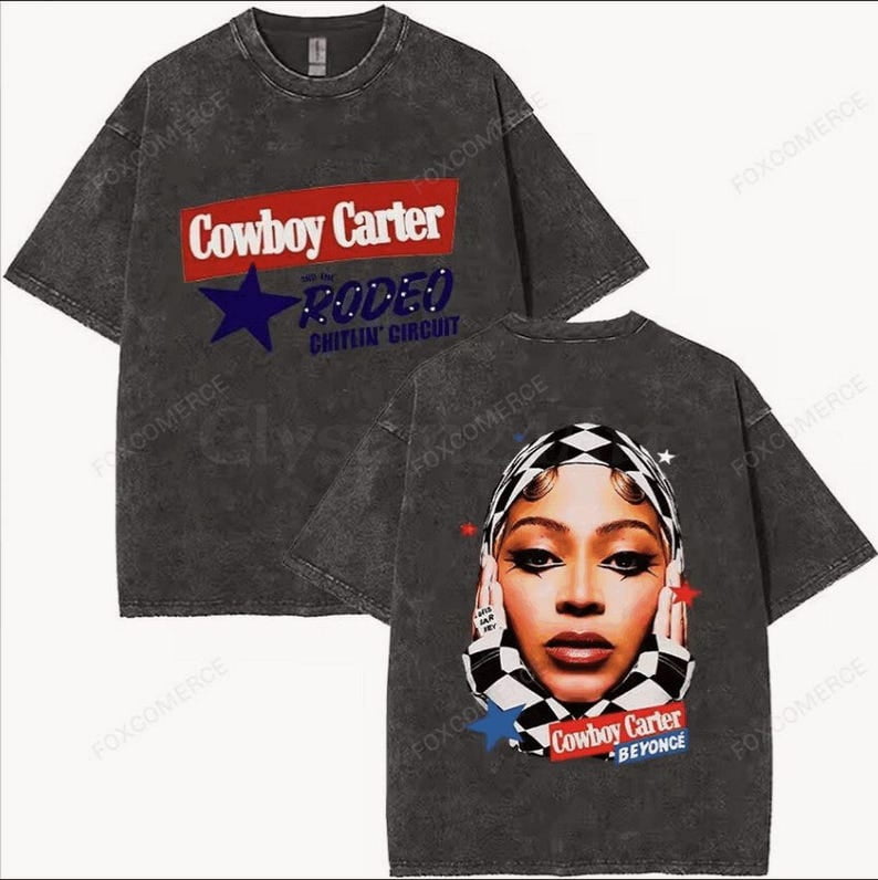 Beyonce Cowboy Carter Album Shirt Vintage Oversized Graphic Tee ...