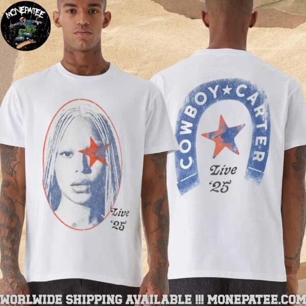 Beyonce Cowboy Carter Live Tour 2025 Merchandise T-Shirt - Walmart.com