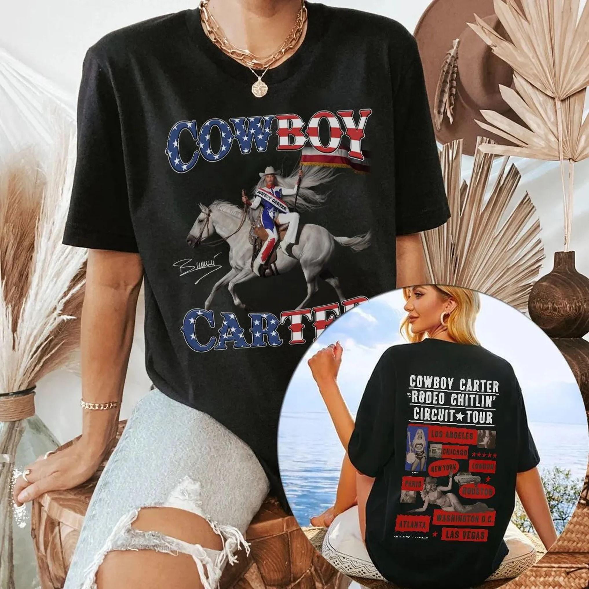 Beyonce Rodeo Cowboy Carter Tour 2025 Merch, Cowboy Carter Beyonce Two ...
