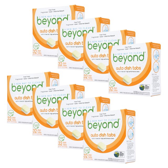 Beyond Auto Dishwasher Tablets [8 Boxes of 32] - Power Cleanse with ...