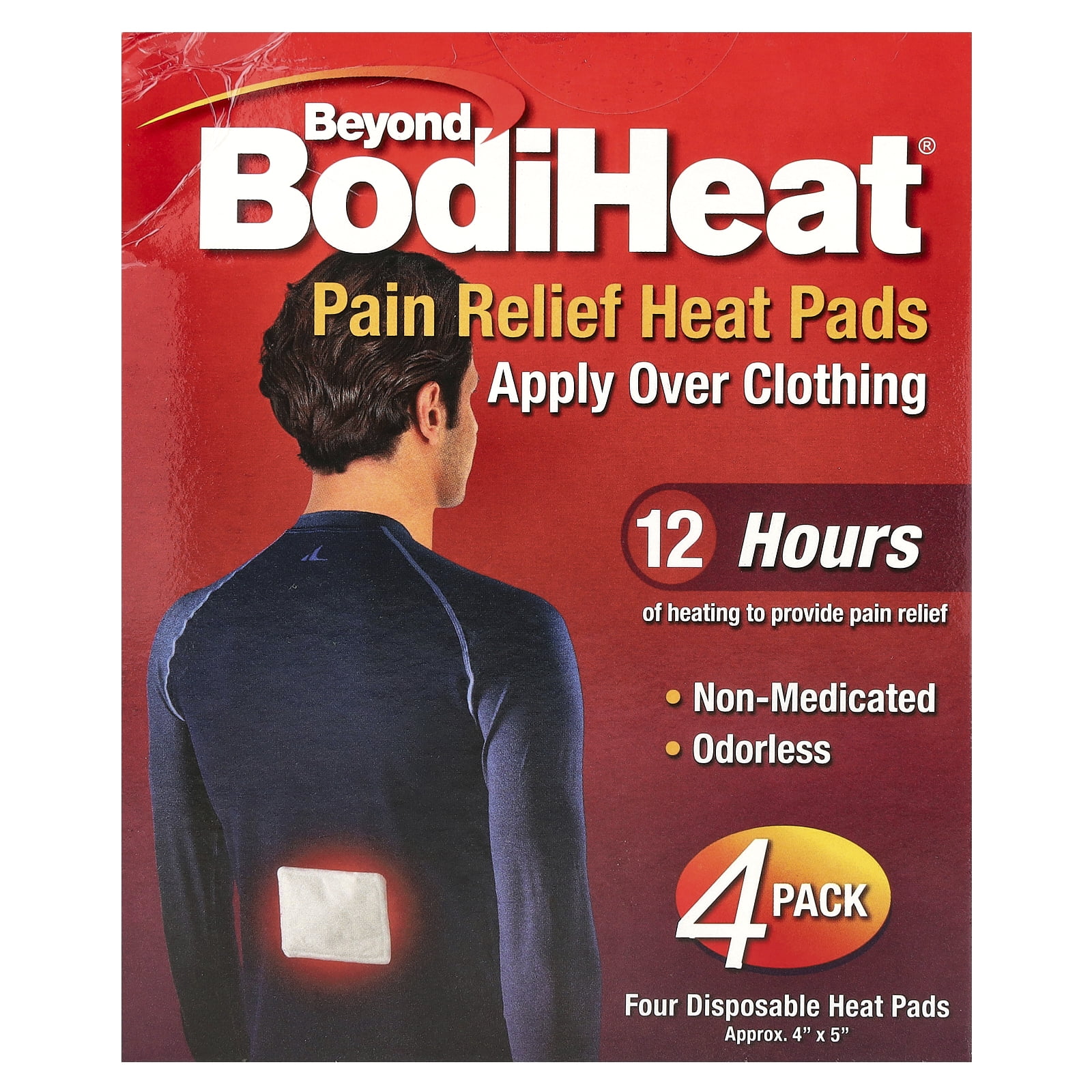 Beyond BodiHeat Heating Pads, 4 Count HSA/FSA Eligible - Walmart.com