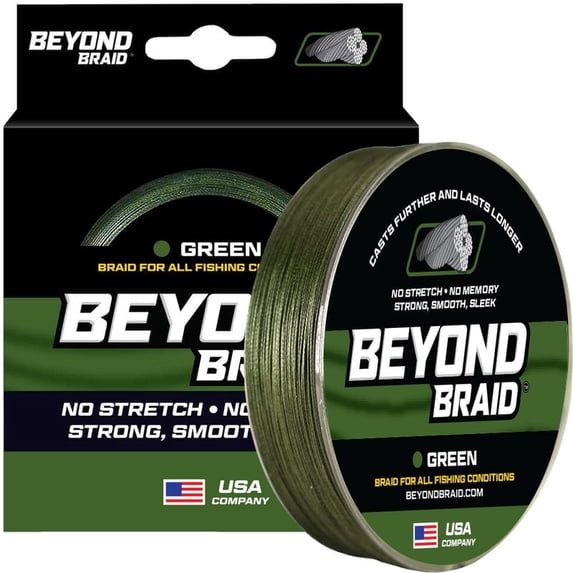 Beyond Braid All Purpose 4X Braid - Green 300 Yard 20LB - Walmart.com
