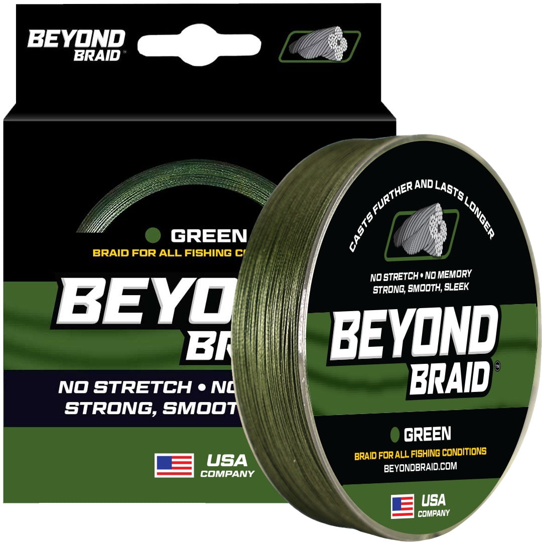 Beyond Braid All Purpose 4X Braid - Green 300 Yard 20LB - Walmart.com