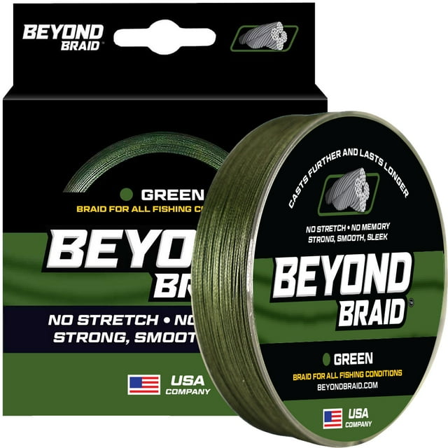 Beyond Braid All Purpose 4X Braid - Green 300 Yard 30LB - Walmart.com