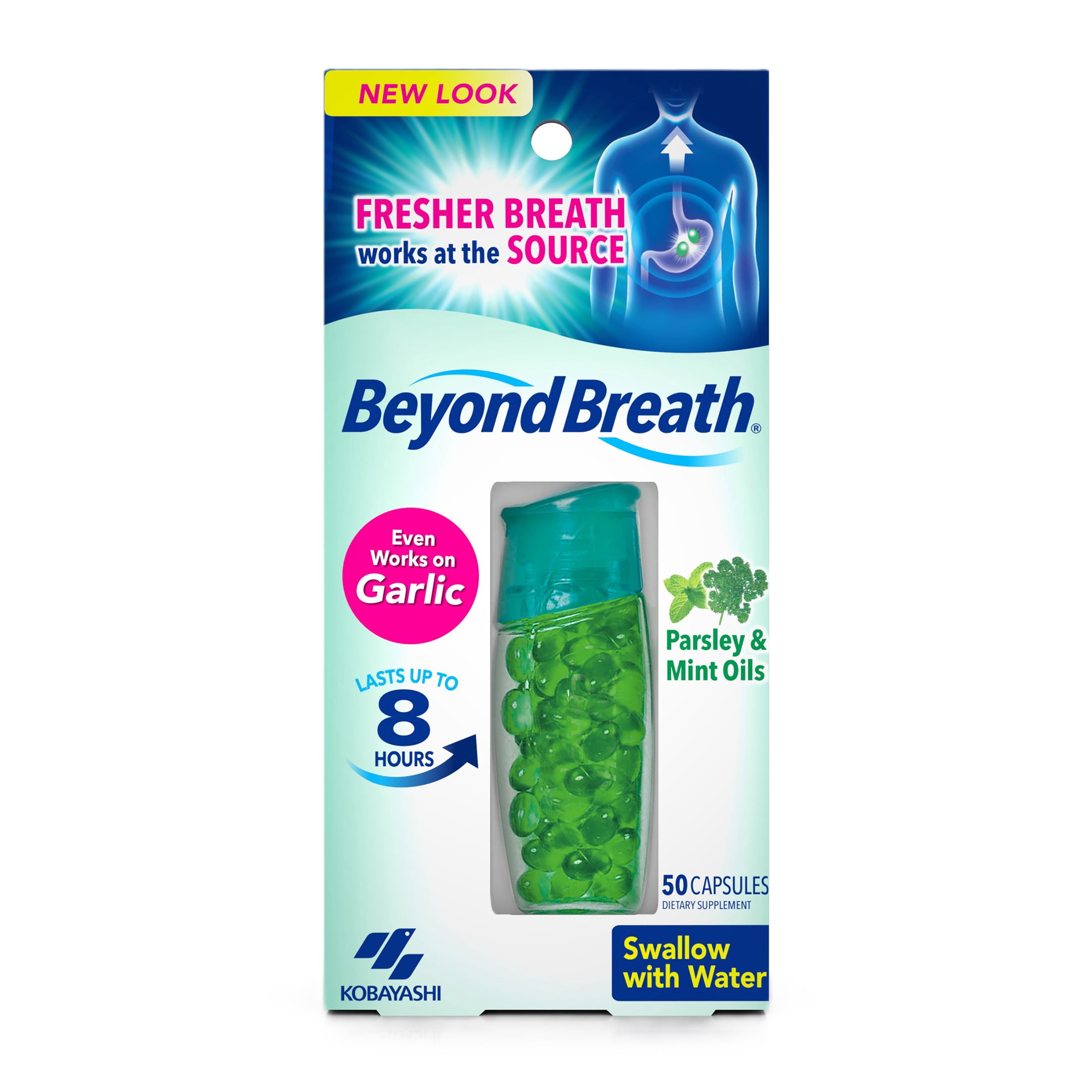 Beyond Breath Breath Freshening Capsules 50 Count Natural Deodorizer ...