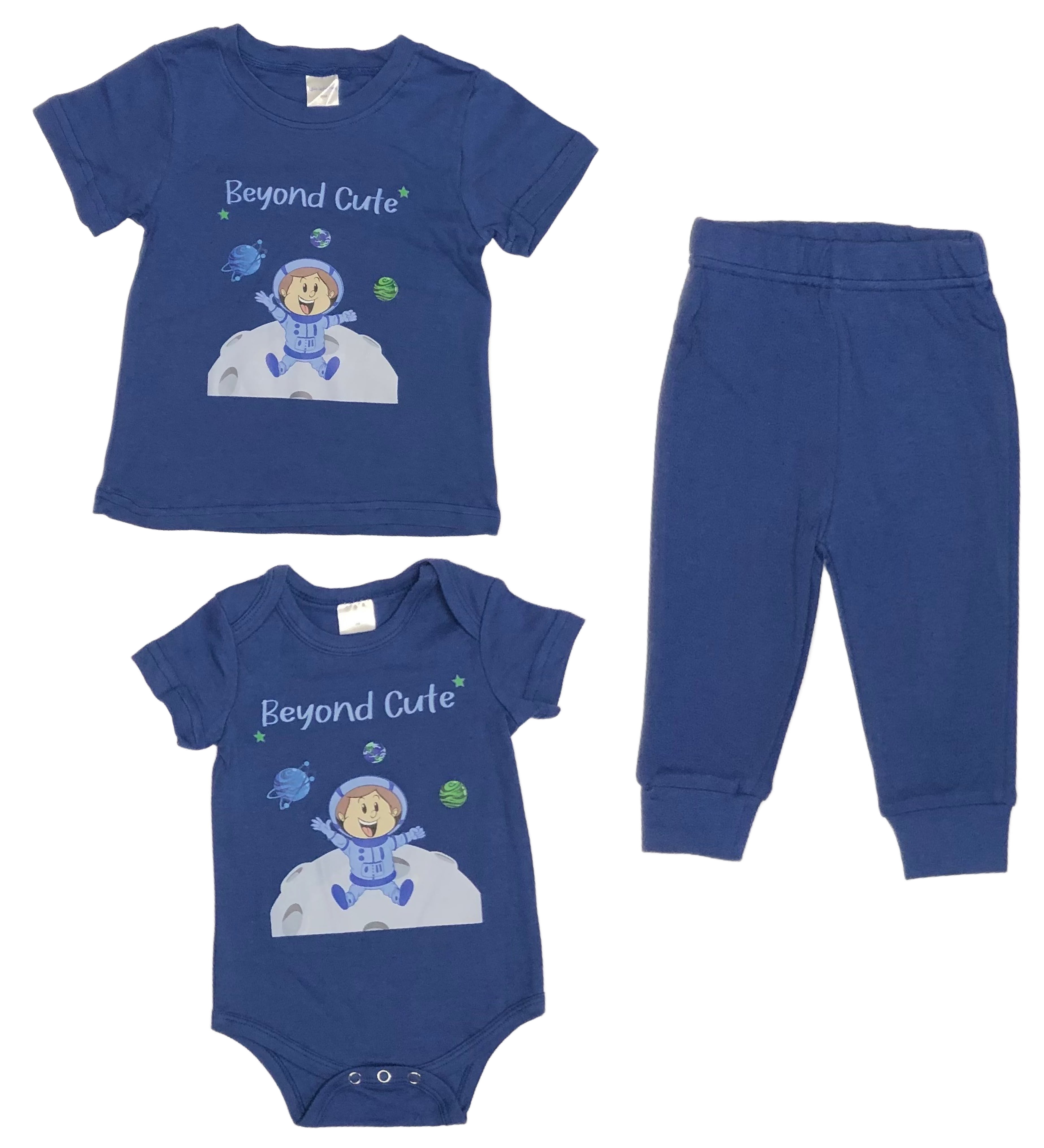 Beyond Cute - Baby Boy Astronaut 2-Piece Clothing Set | Onesie Bodysuit ...