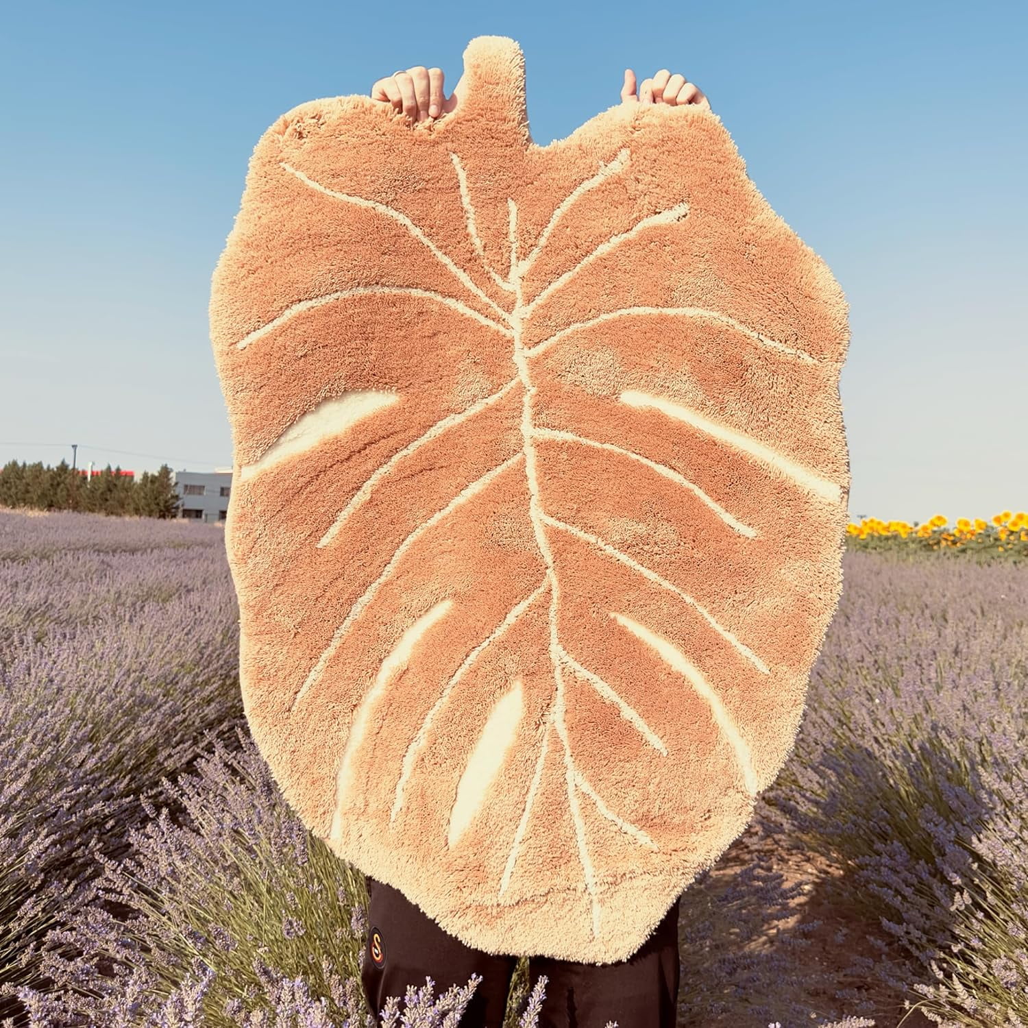 Beyond Deco Monstera Leaf Rug 47x31" inches - Hand Tufted Area Rug for ...