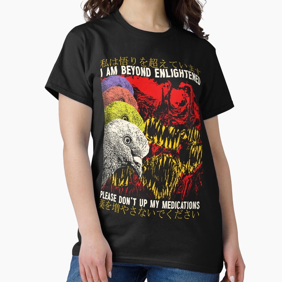 Beyond Enlightened Pigeon Funny Bird Meme H43186 Unisex T-Shirt, Up to ...