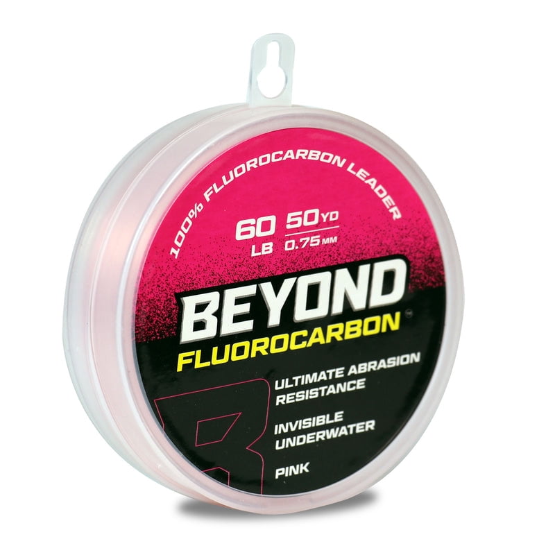 Beyond Fluorocarbon Leader Material 50YD - Pink Or Clear - Walmart.com