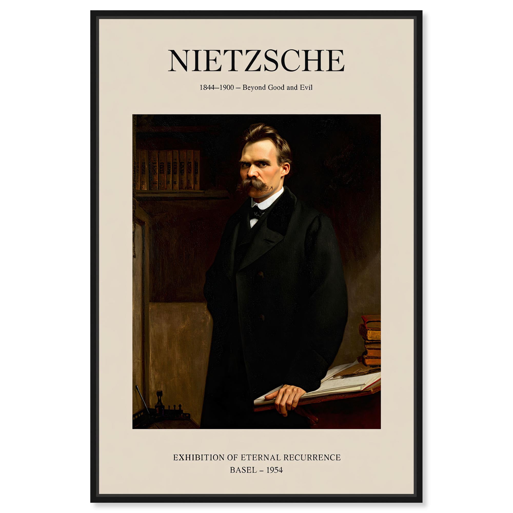 Beyond Good and Evil Canvas Historic Men Posters by Art Remedy, Black ...